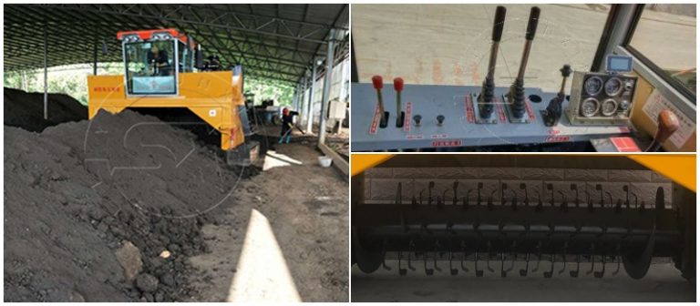 Compost Windrow Turner | Self-Propelled | Crawler | Hydraulic